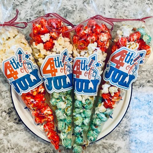 Easy Red, White, and Blue Popcorn - Design on a Dollar